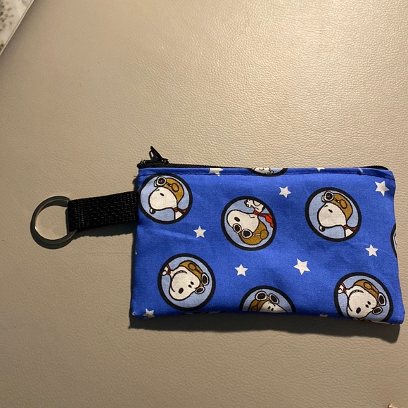 Hand Crafted | Bags | New Snoopy Coin Purse Accessory Zippered Pouch ...